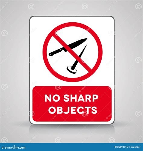 Safety Symbols Sharp Object