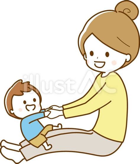 ふれあい遊び おふね男の子イラスト No 23062160｜無料イラスト・フリー素材なら「イラストac」