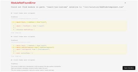 ToDo List Aufgabe Forked Codesandbox