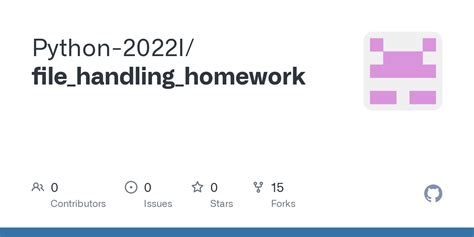 Github Python I File Handling Homework