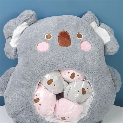 خرید عروسک پولیشی کوالا بالشتی بچه دار در پیکوتویز