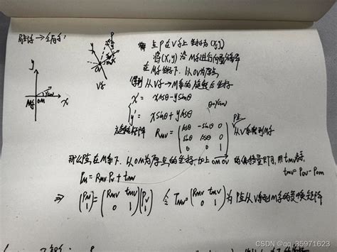 关于点的坐标系变换原理和代码示例 Csdn博客