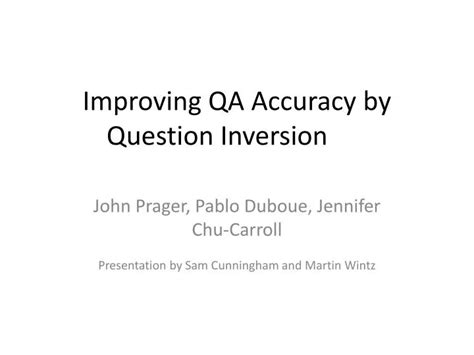 ppt improving qa accuracy by question inversion powerpoint presentation id 2733329