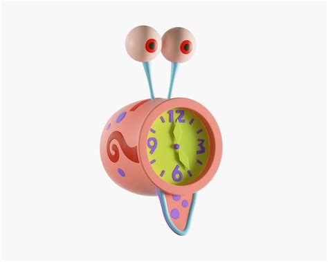 Gary From Spongebob As A Clock Scrolller