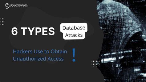 Salvationdata Technology On Linkedin 6 Types Of Database Hacks Use To Obtain Unauthorized Access