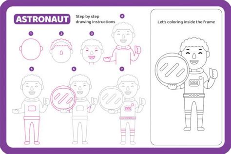 How To Draw Astronaut Profession Vector Graphic By Medzcreative Creative Fabrica