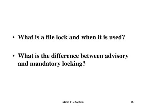 Ppt Minix File System Functions Powerpoint Presentation Free Download Id 1432178