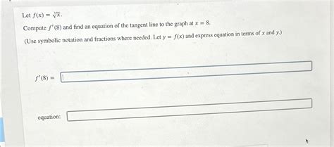 Solved Let F X Root X NCompute F And Find Chegg