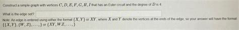 solved construct a simple graph with vertices c d e f g h i