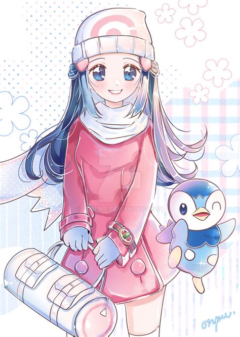 Dawn And Piplup Fanart By Acremie On Deviantart