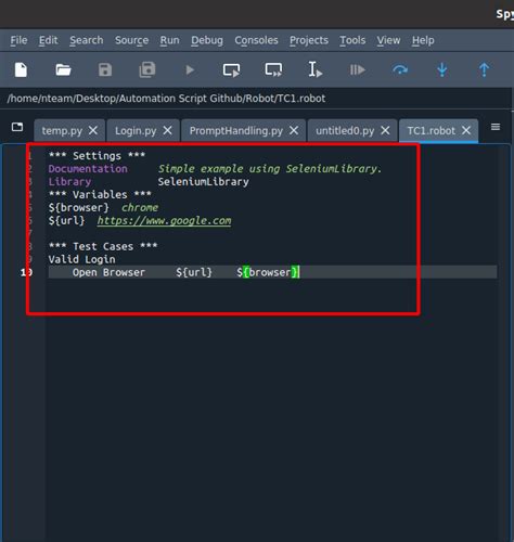 Python Is It Possible To Handle Robotframework From Anaconda Spyder