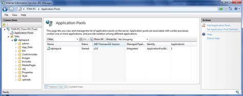 Iis 7 Need Help Setting Up ASP Net 3 5 Screenshots Stack Overflow