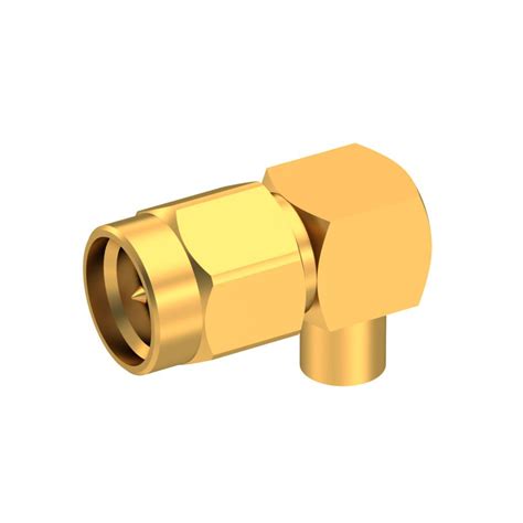 Right Angle Solder Sma Male Connector For Rg402141 R125154000 Radiall