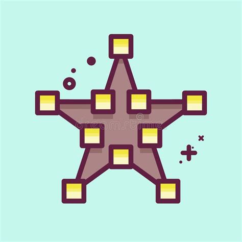 Icon Draw Star Related To Graphic Design Tools Symbol Mbe Style Simple Design Editable