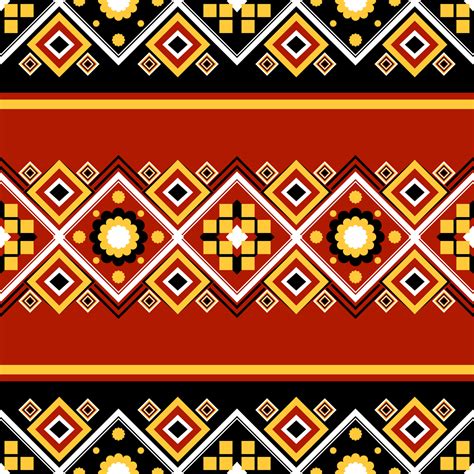 Red Gemetric Design With Ethic Pattern For Backround Wallpaper 5347495