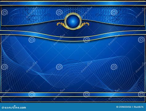 An Elegant Horizontal Blank Form For Creating Certificates Diplomas Or Other Securities And