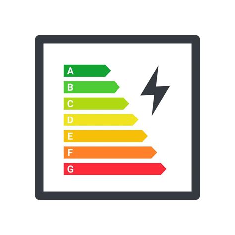 Energy Efficiency Logo Energy Efficiency Rating Classification Graph