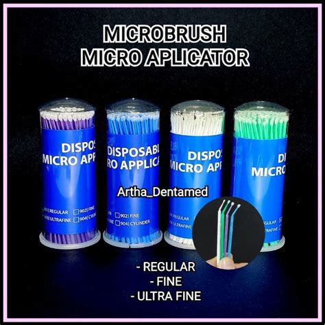 Jual Dental Micro Aplicator Bonding Aplicator Microbrush Tabung