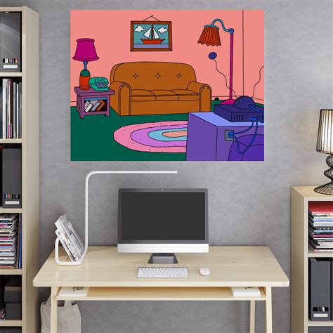 Simpsons Living Room Digital Art Print Instant Download Printable
