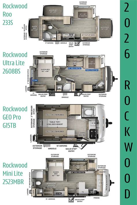 New 2026 Rockwood Floorplans Rv Floor Plans Rockwood