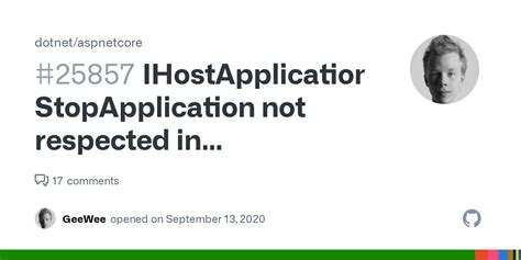 Ihostapplicationlifetime Stopapplication Not Respected In Aspnetcoremvctesting · Issue 25857