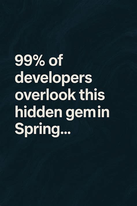 How To Use Smartinitializingsingleton In Spring Hazem Ben Saïd Posted