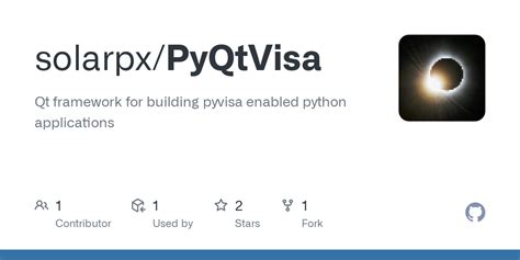 Github Solarpxpyqtvisa Qt Framework For Building Pyvisa Enabled Python Applications
