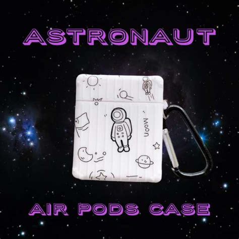 手書き風 宇宙 飛行士 イラスト Airpods ケース カラビナ つき カバー メルカリ