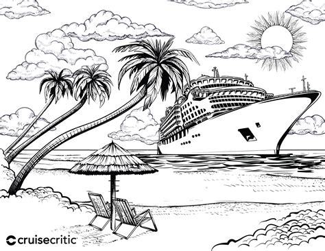Cruise Ship Coloring Pages To Print 2025