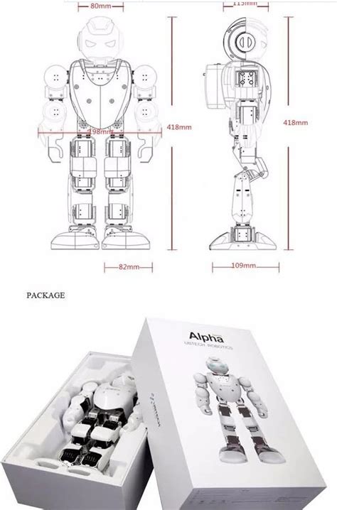 Alpha 1s Factory Ubtech 3d Programmable Humaniod Robot For Intelligent E Smart Way