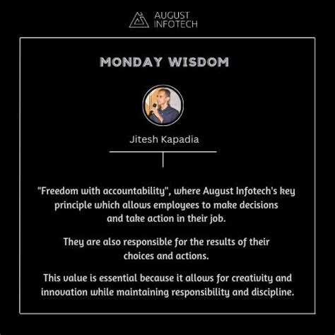 August Infotech On Linkedin Augustinfotech Corevalues
