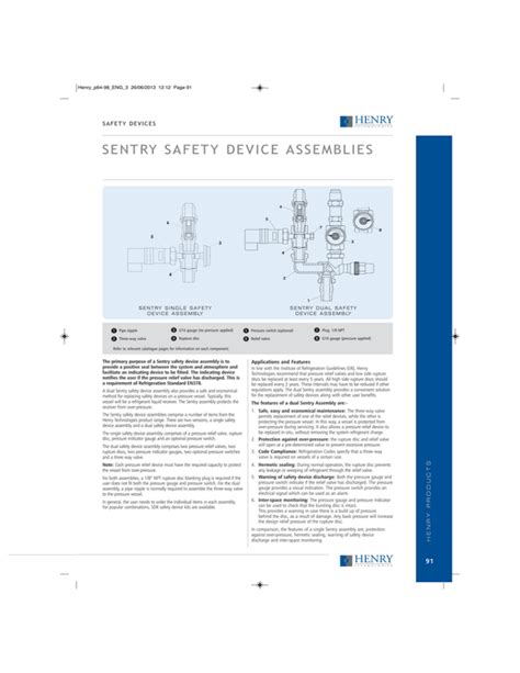 Sentry Safety Device Assemblies