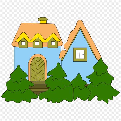 บ้านการ์ตูนน่ารักวาดด้วยมือ ดาวน์โหลดรูปภาพ รหัส 401149316 ขนาด 732 3 Kb รูปแบบรูปภาพ Psd Th