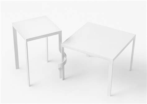 Nendos Tangle Side Tables Twine Together As If Holding Hands