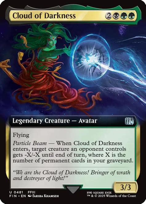 Cloud Of Darkness Extended Art Final Fantasy Magic The Gathering