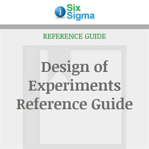 Reference Guides Isixsigma