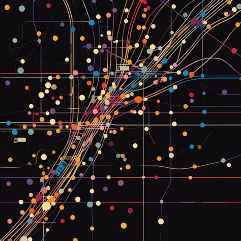 a visual of a delivery drivers route map with optimized paths for