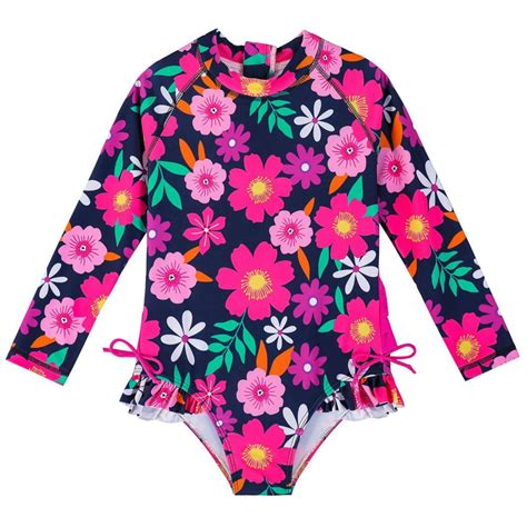 Gyratedream Girls Rash Guard Long Sleeve Swimsuits One Piece Swimsuits