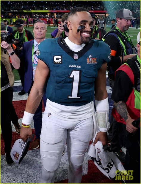 Jalen Hurts And Fiancee Bryonna Burrows Celebrate Eagles Win At Super