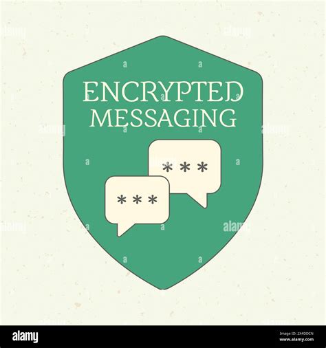 Secure Encrypted Messages Emails Security Shield With Message Bubbles Safe Communication
