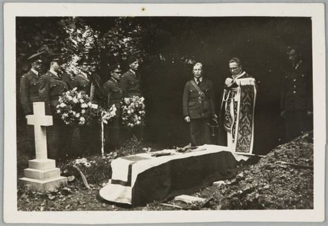 A Priest Praying With Soldiers Over A Coffin In Manby Cemetery Free