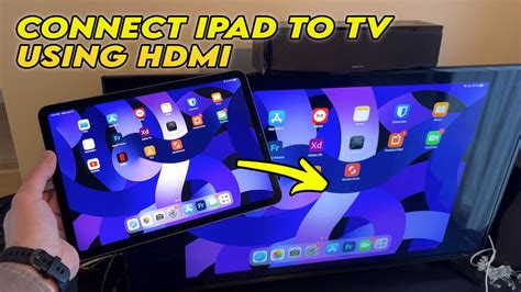 How To Connect Ipad To Tv Using Hdmi Cable Ipad Air Pro Iphone Wired
