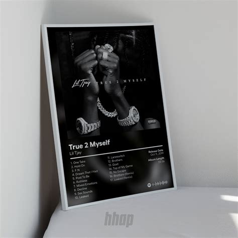 Lil Tjay True 2 Myself Album Cover Poster By Ibrahim Fawzi Printblur
