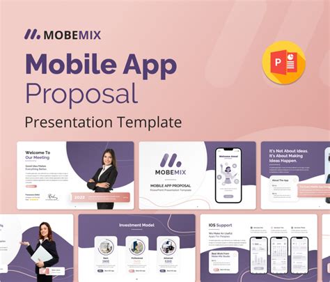 MobeMix Mobile App Proposal PowerPoint Presentation Template Premast