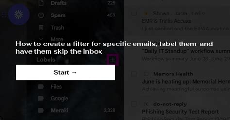 How To Create A Filter For Specific Emails Label Them And Have Them
