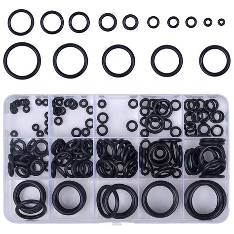 Pack Of 200 Rubber O Rings Assortment Kit 15 Sizes Electrical Gasket