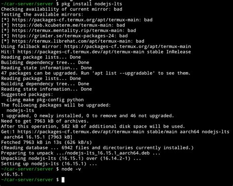 Setting Up A Nodejs Web Server On Android Using Termux Dev Community