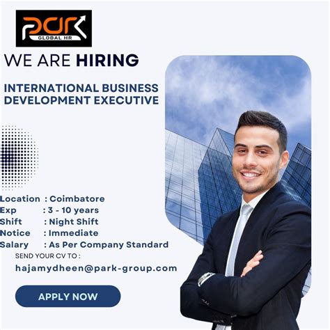 Haja Mydheen On Linkedin Park Hiring International Business Development