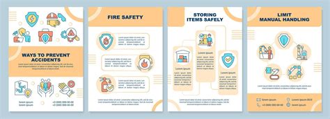 Ways To Prevent Accidents Brochure Template Safe Work Area Leaflet