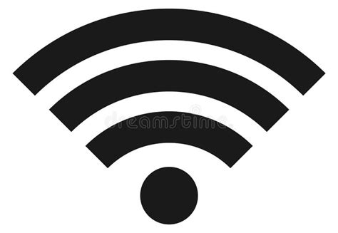 Wireless Signal Icon Black Wi Fi Spot Symbol Stock Vector Illustration Of Network Internet